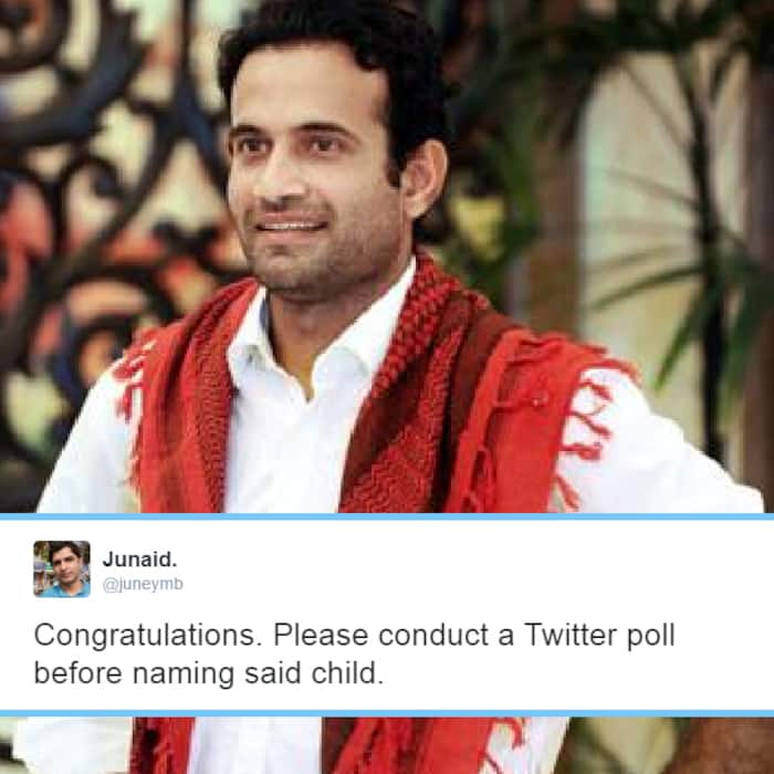Cricketer Irfan Pathan blessed with baby boy; fans advice him for NOT ...