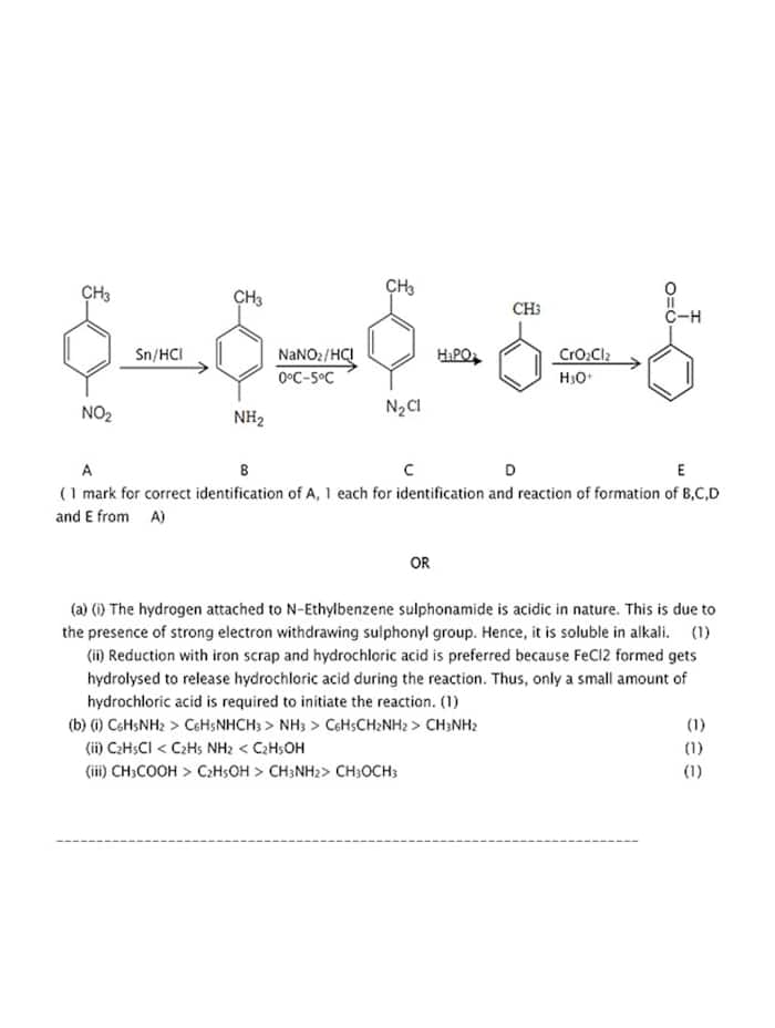 CBSE Class 12th Chemistry Sample Paper 2023-24 And Marking Scheme ...