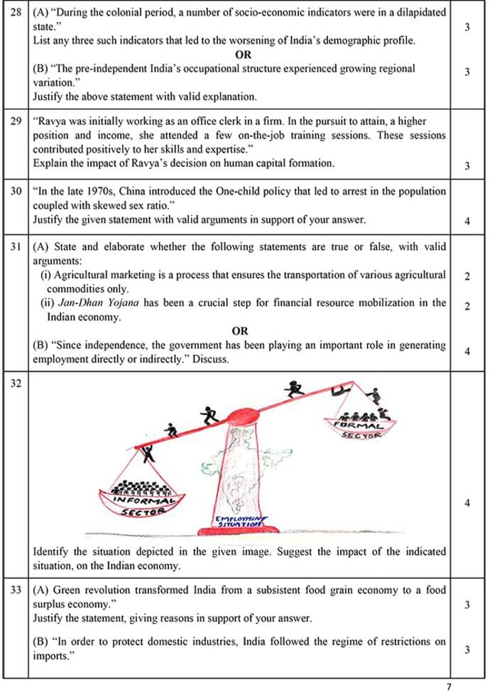 CBSE Class 12th Economics Sample Paper 2023-24 And Marking Scheme ...