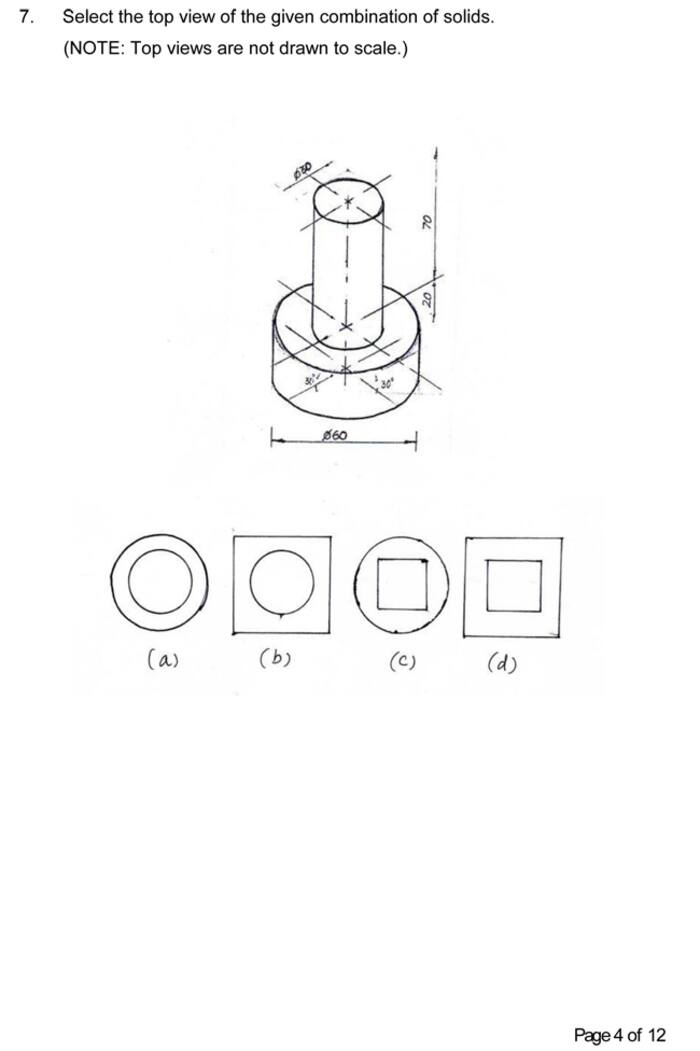 CBSE Class 12 Engineering Graphics Sample Paper 2023-24. See PHOTOS HERE