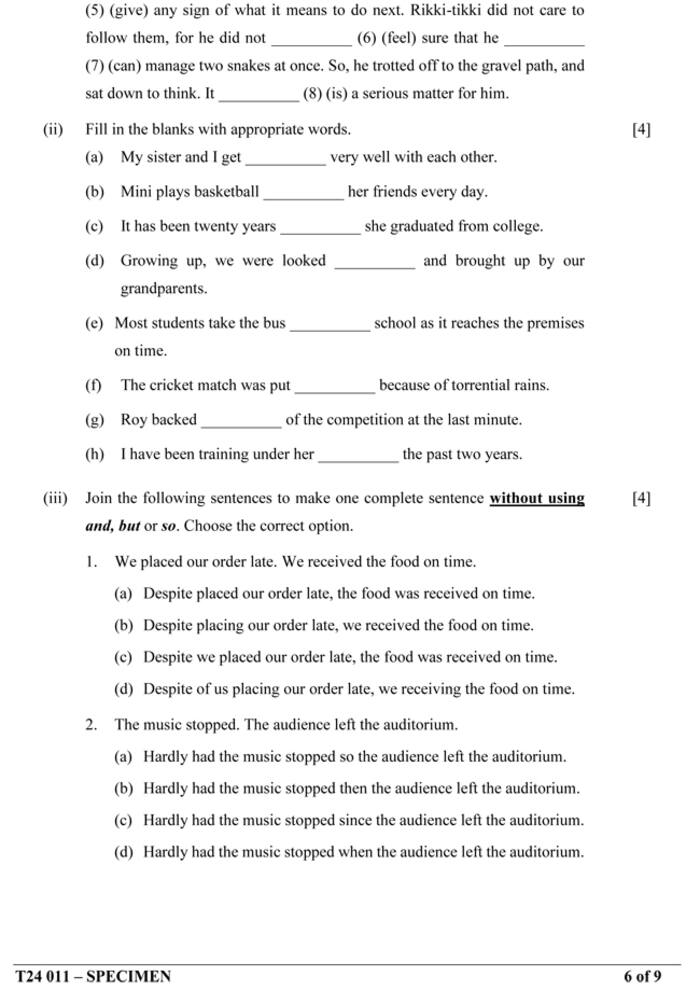 CISCE ICSE Class 10th English Language (English Paper– 1) Sample Paper ...
