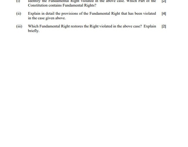 ISC Class 12 Political Science Specimen Question Paper 2023