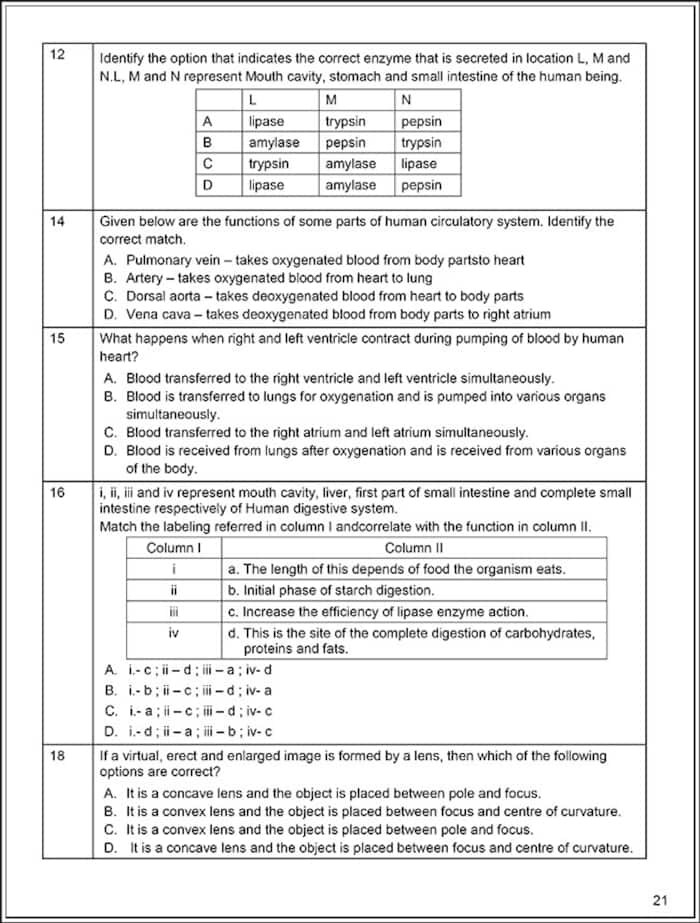 CBSE Class 10th Sample Question Paper (TERM – I) 2021-22