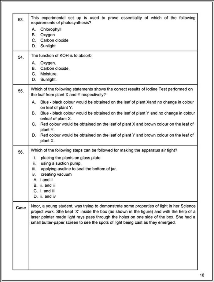 CBSE Class 10th Sample Question Paper (TERM – I) 2021-22