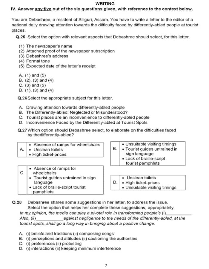 CBSE Class 10th English Language & Literature Sample Question Paper ...