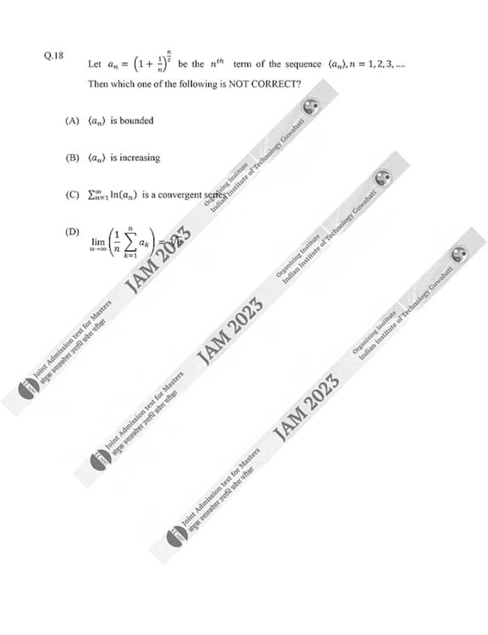 IIT JAM 2023 Economics (EN) Question Papers