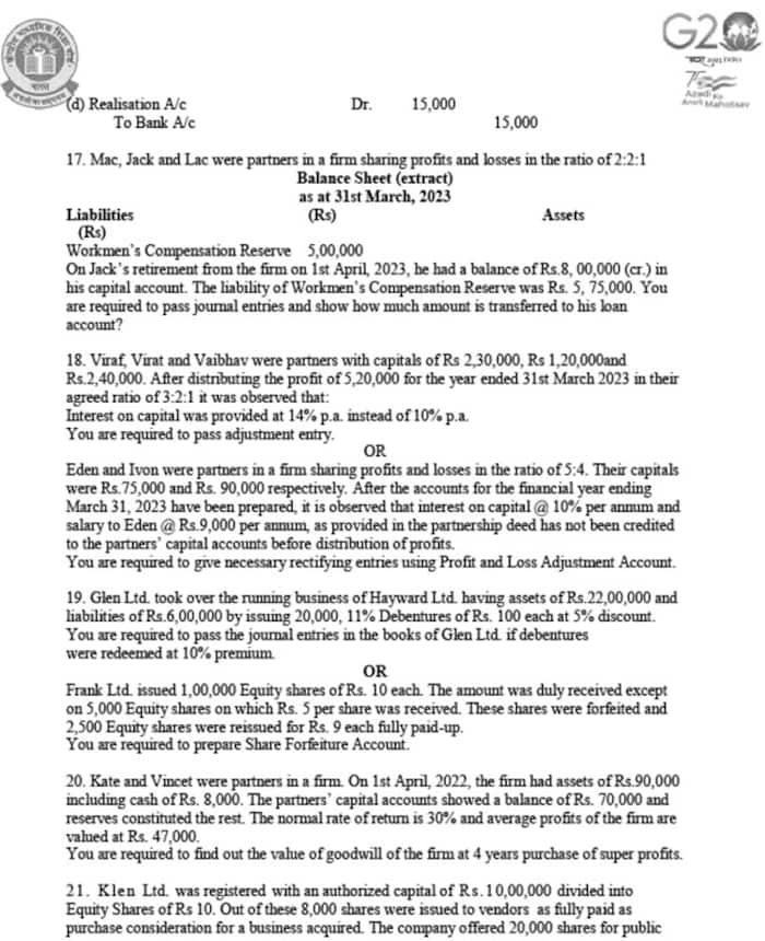 CBSE Class 12 Accountancy Additional Practice Question Papers 2023–24