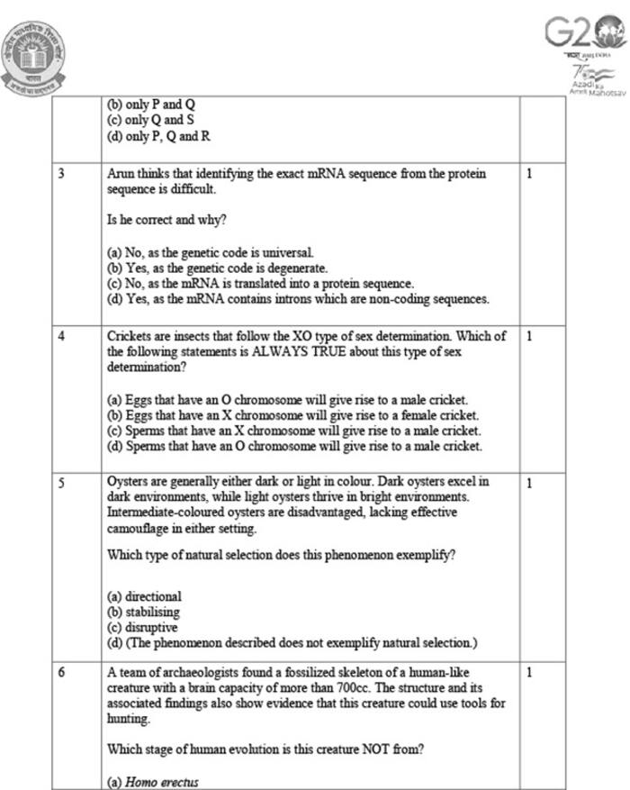 CBSE Class 12 Biology Additional Practice Question Papers 2023–24