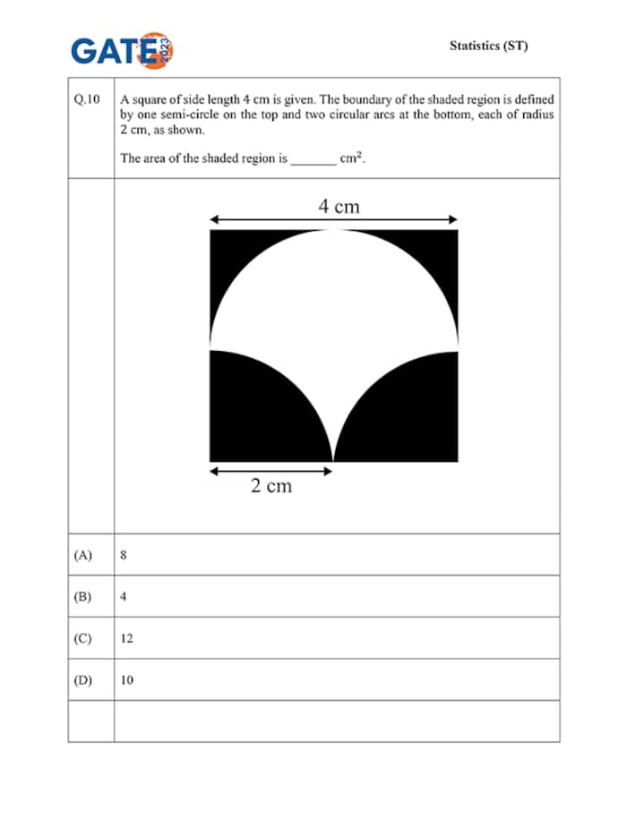 GATE 2023 Statistics Question Papers