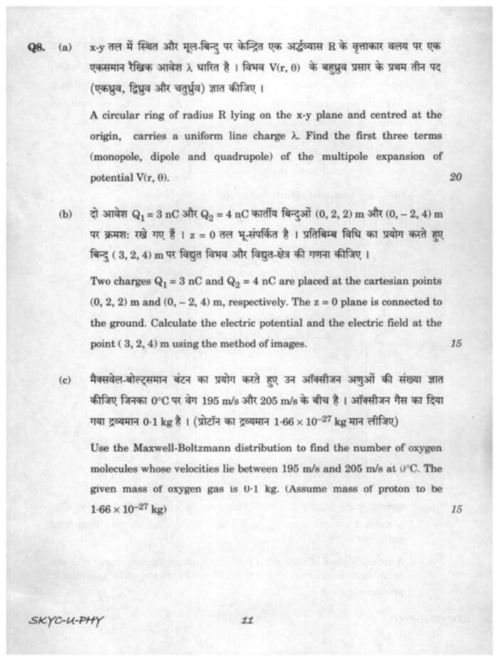 UPSC CSE(Main) 2023 Physics (Paper-I) Question Paper