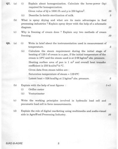 IFS (Main) Examination Agricultural Engineering(Paper-II) Question ...