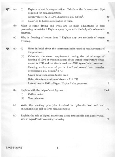 IFS (Main) Examination Agricultural Engineering(Paper-II) Question ...