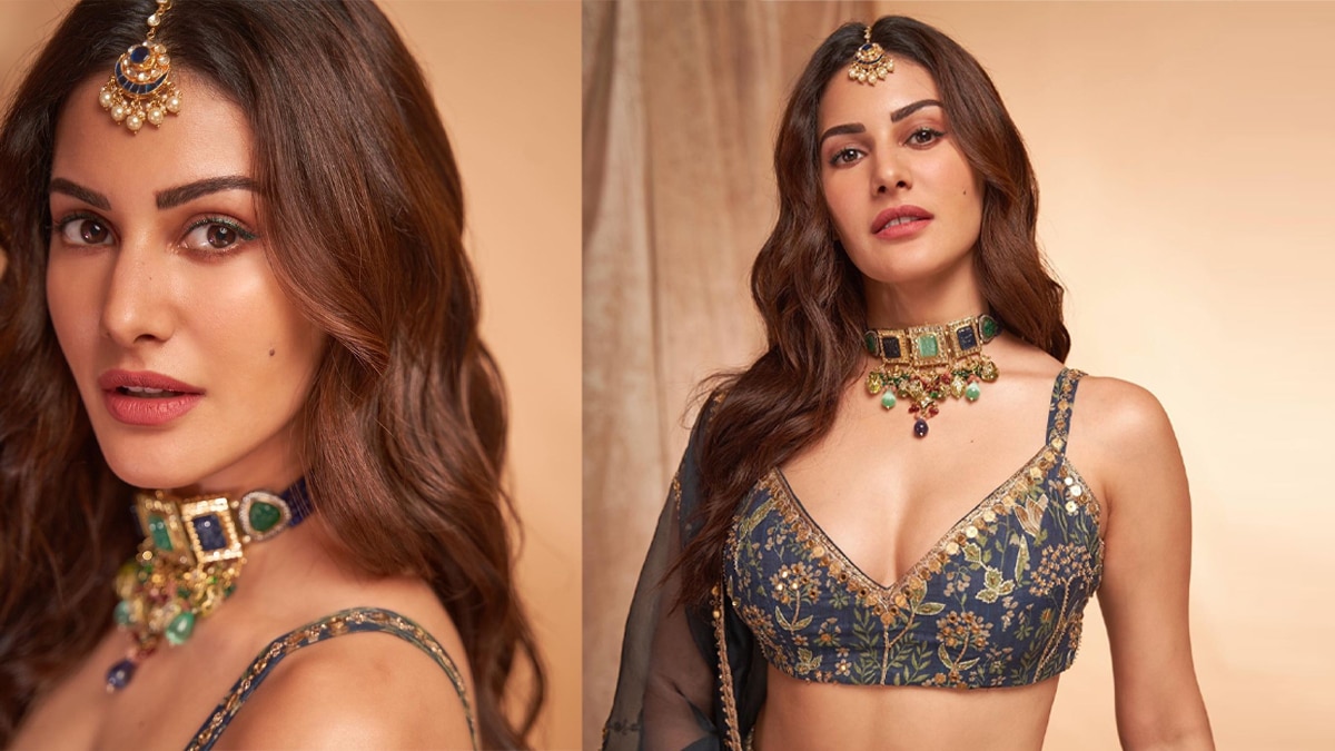 Amyra Dustur Stuns in Hot Multi-Coloured Bralette And Matching Lehenga - See Viral Photos