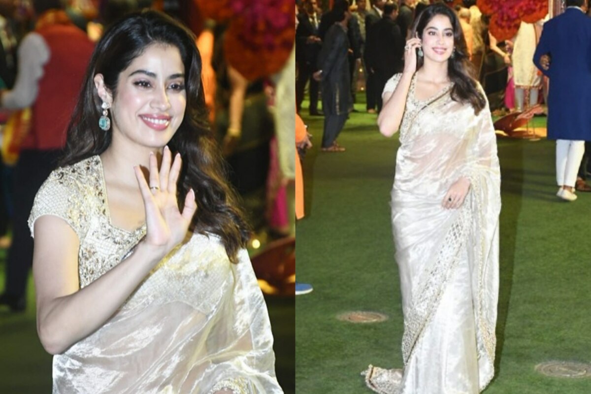 Janhvi Kapoor Goes All Sheer And Stunning in an Organza Saree at ...
