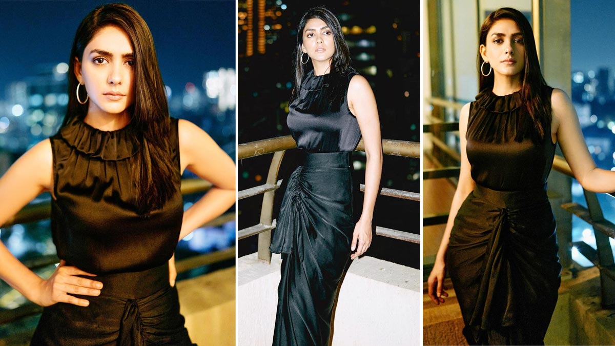 Mrunal Thakur Flaunts Her Sartorial Sense of Fashion in Black Co-Ord ...
