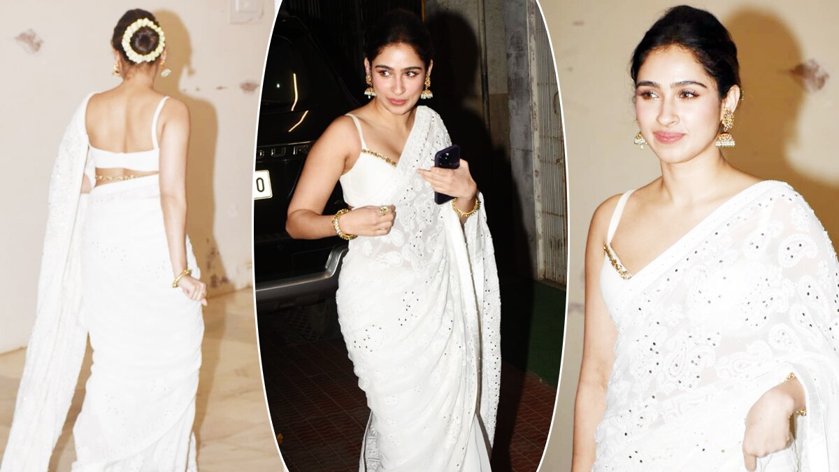 Pashmina Roshan Looks Like a Vision in White in a Stunning Chikankari ...