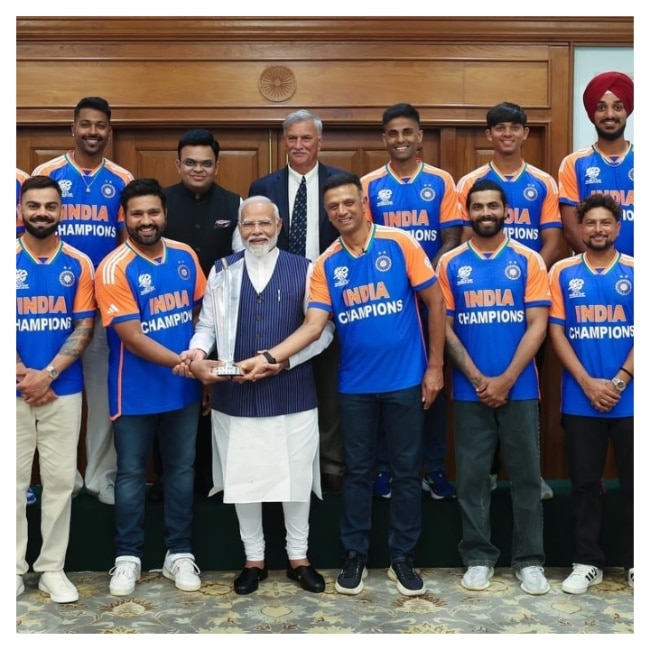 PM Modi Meets T20 World Cup-Winning Indian Team In Delhi - In Pictures
