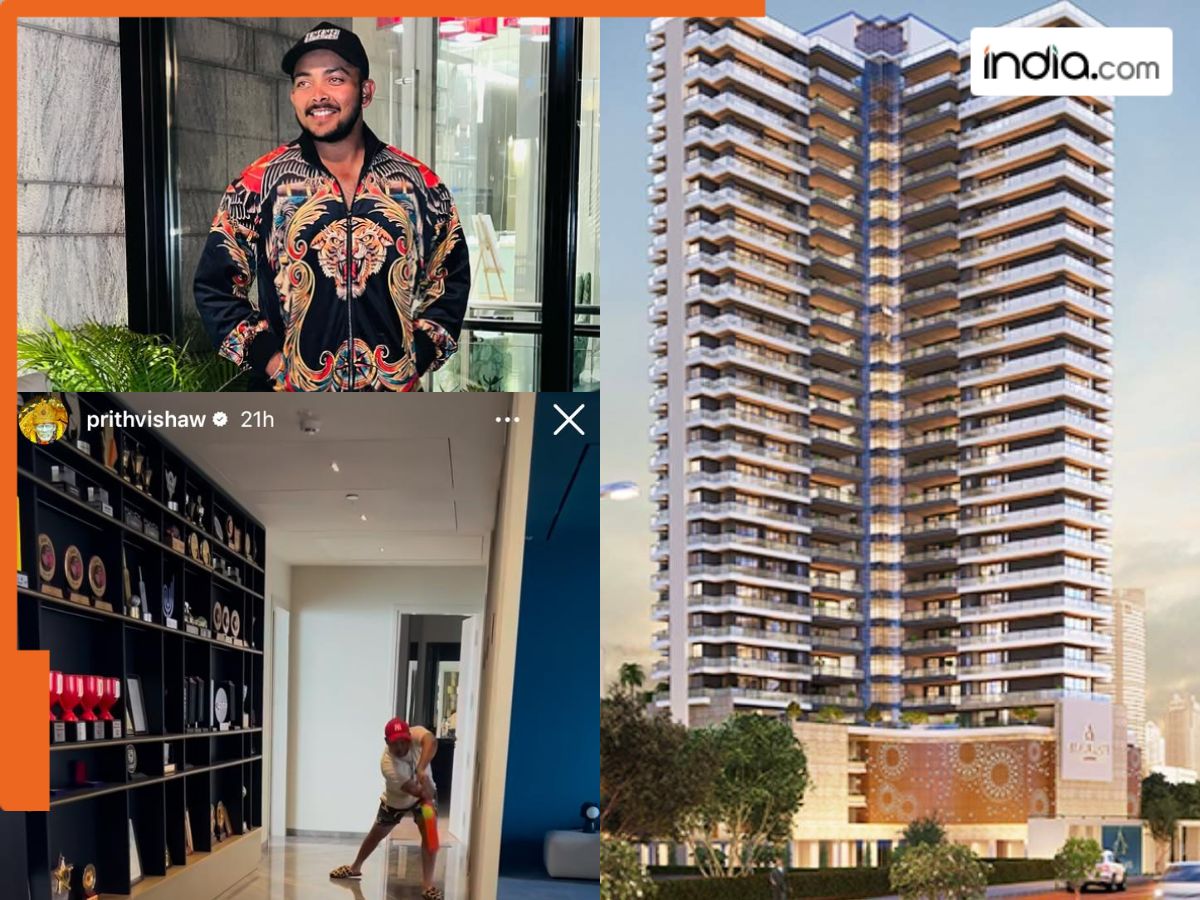 Inside photos of Prithvi Shaw's sea-facing luxurious home in Mumbai ...