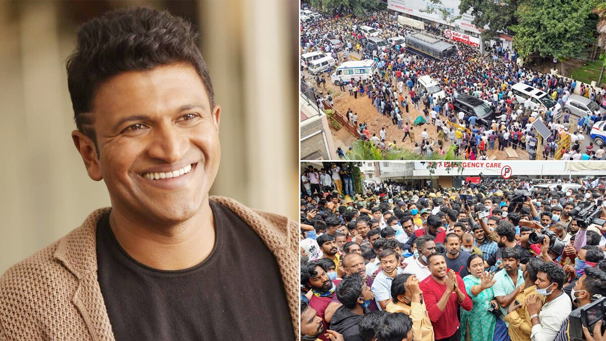 Puneeth Rajkumar Dies, Photos Capture Heartbroken Fans Wait Outside ...