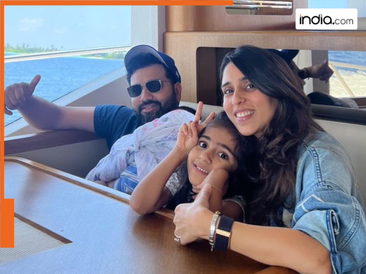 Rohit Sharma heads to a luxurious destination with wife Ritika and kids ...