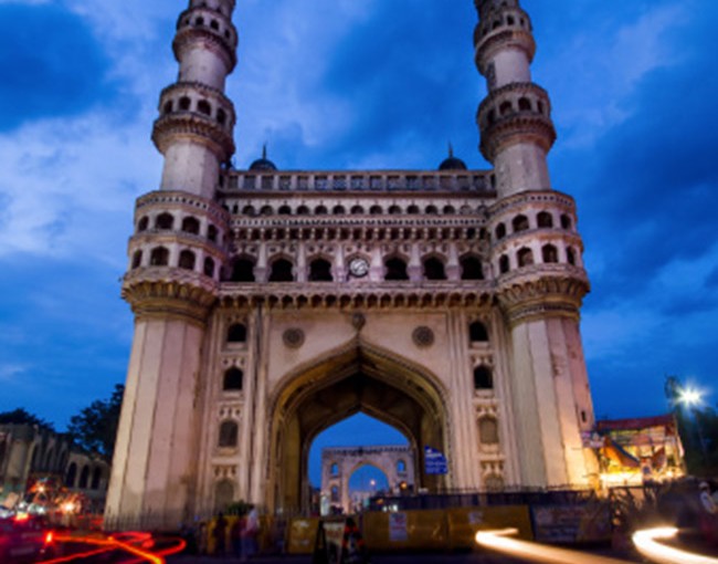 A beautiful click of Charminar in Hyderabad at night
