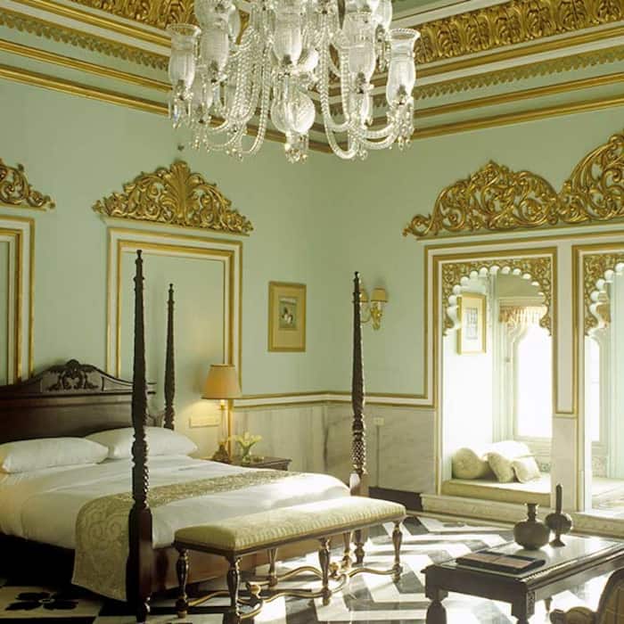 A pic of room in Taj Lake Palace, Udaipur