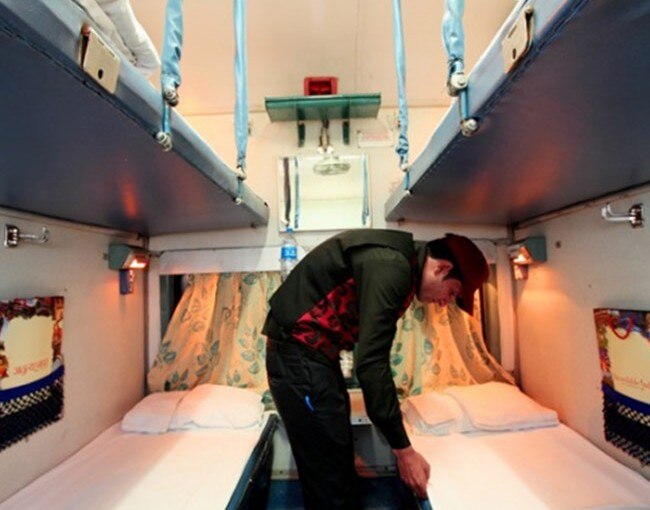 A click of semi luxury train ‘Tiger Express’ in India