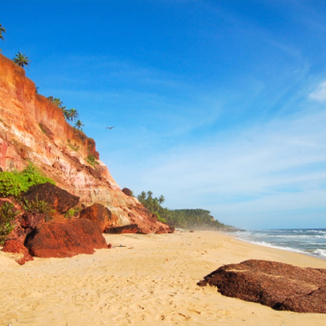 A majestic view of Varkala in Kerala