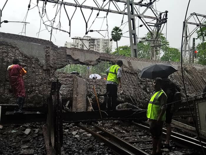Mumbai Rains: Gokhale Bridge Collapses At Mumbai's Andheri Station