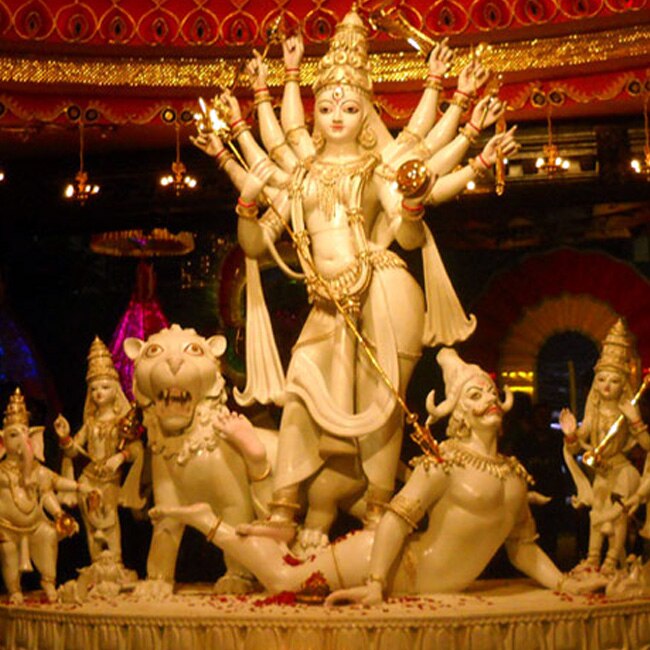 A picture of Ekdalia Evergreen Pandal at Gariahat in South Kolkata