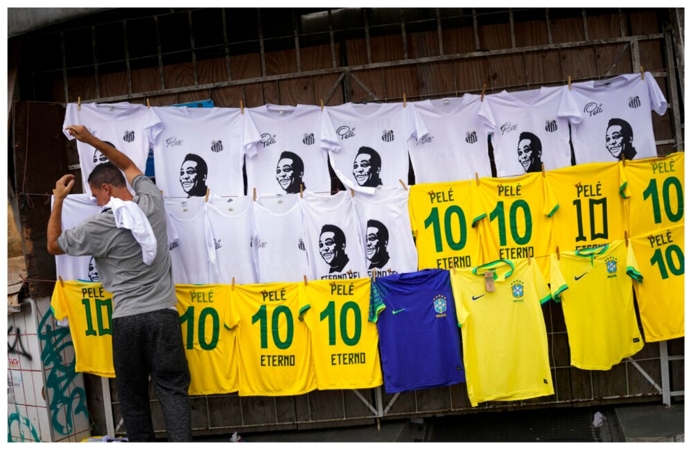 Pele's Funeral: Santos FC's Vila Belmiro Stadium Decks Up To Host 'The ...