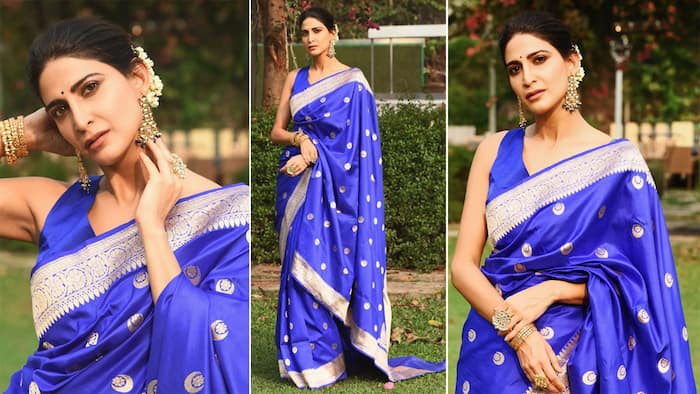 Aahana Kumra flaunts her long legs in a sheer gown with backless detailing