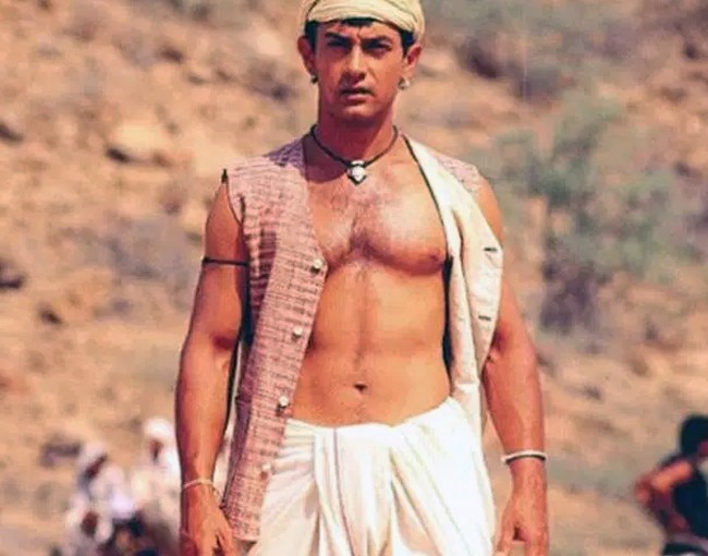 Aamir Khan as Bhuvan in Lagaan movie