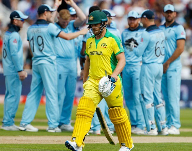 Aaron Finch gone for a duck