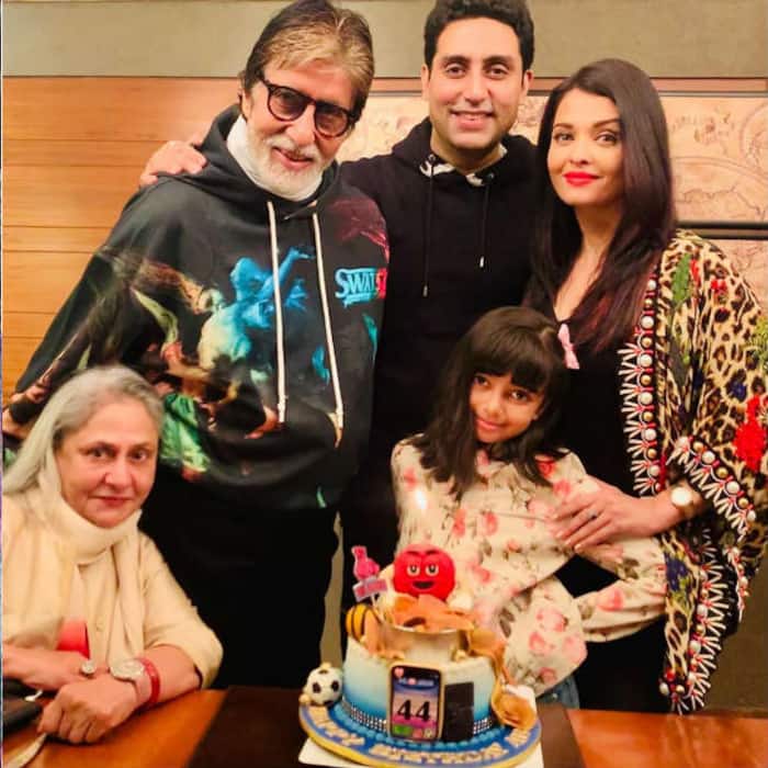 Abhishek Bachchan Cuts His 44th Birthday Cake With Family, Shweta ...
