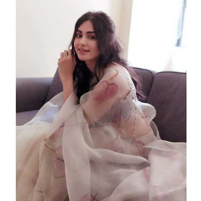 Adah Sharma Looks Breathtakingly Gorgeous in White Sheer Top And Mini Skirt