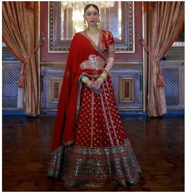 Aditi Rao Hydari mesmerises in her new bridal look by Sabyasachi