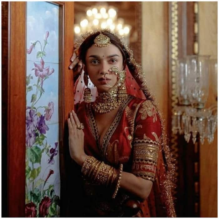 Aditi Rao Hydari Turns Bride For Sabyasachi in a Super-Gorgeous Red Bridal Lehenga And ...