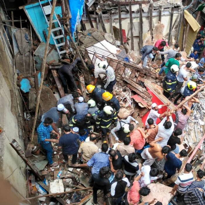 Mumbai: Building Collapses in Dongri, 12 Killed, Over 40-50 Trapped ...