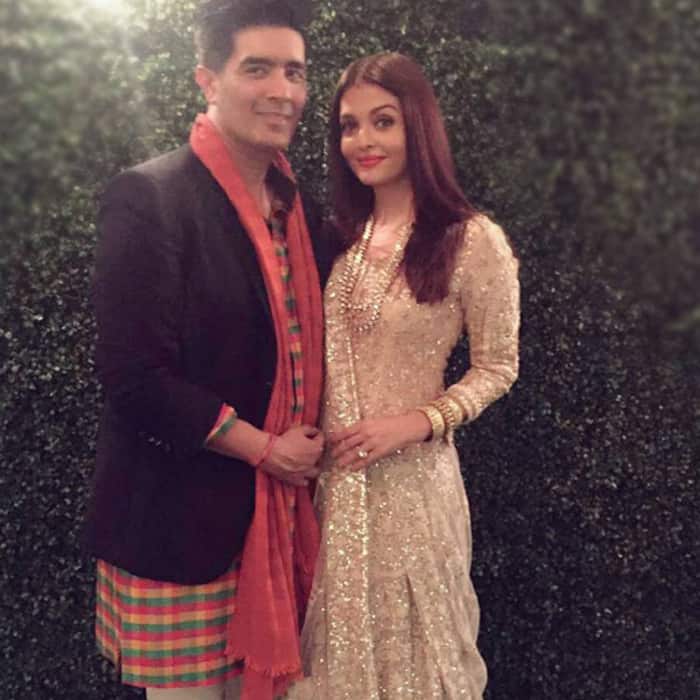 Priyanka Chopra in white and golden sari