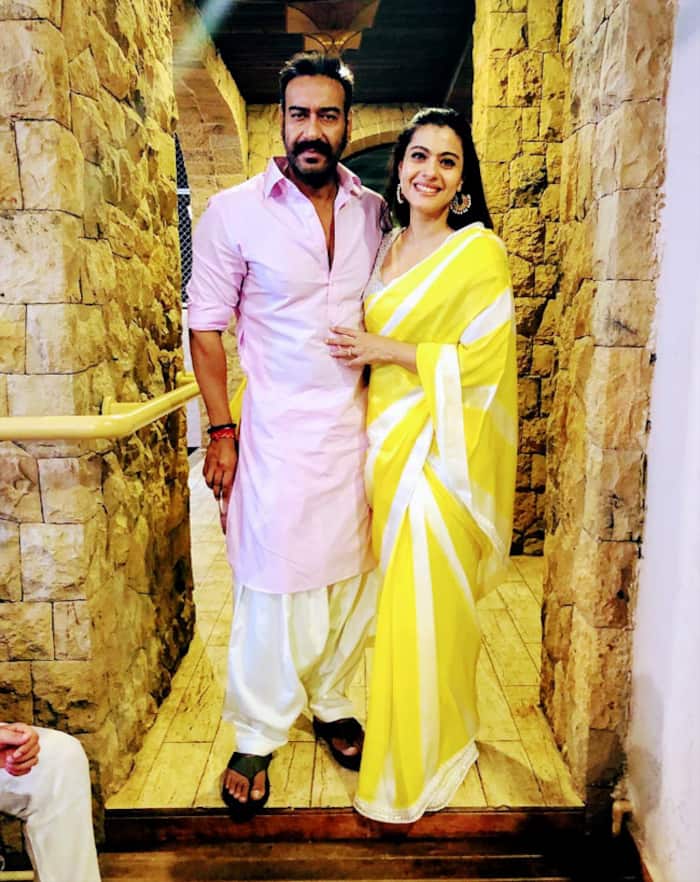Ajay And Kajol in Ethnic