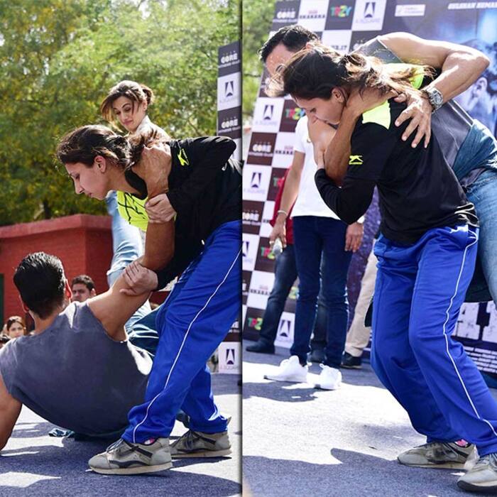 IN PICS: Akshay Kumar gives free hugs, kisses and defence training ...