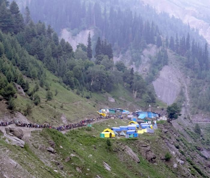 IN PICS: Amarnath Yatra Begins In Kashmir's Himalayas; 1st Batch Of Pilgrims Leave For Cave Shrine