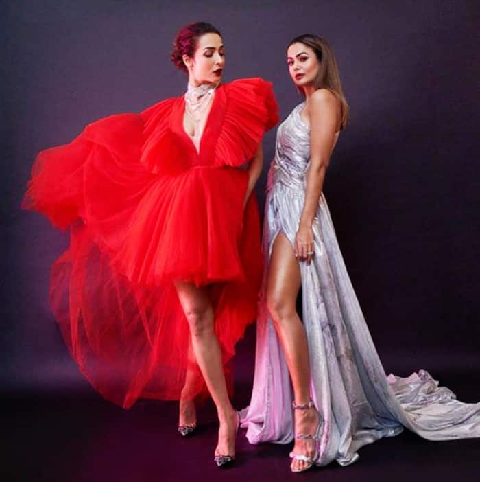 Amrita Arora's Mind Boggling Pose with Sister Malaika Arora