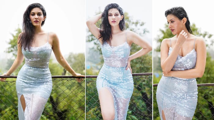 Amyra Dastur looks hot in a Saisha Shinde dress