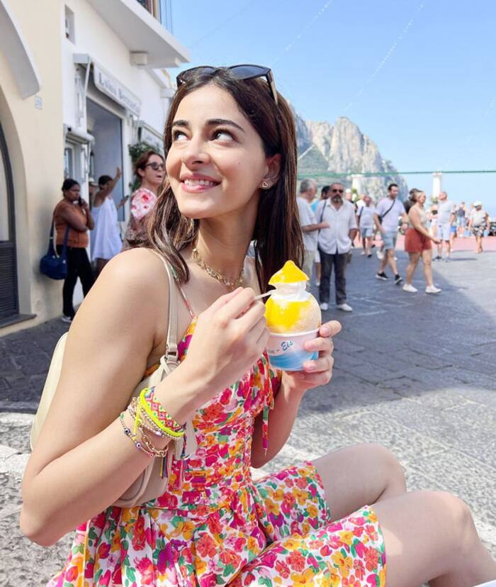 Ananya Panday Looks Like a Beautiful Garden in Floral Mini-Dress | PHOTOS