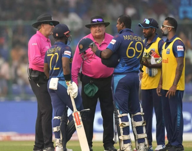 Angelo Mathews Timed Out