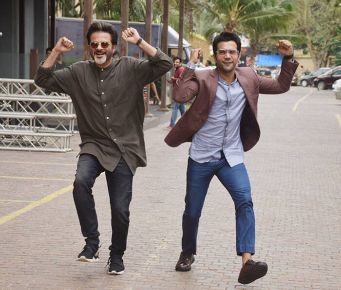 Rajkummar Rao poses to promote his upcoming film Fanney Khan