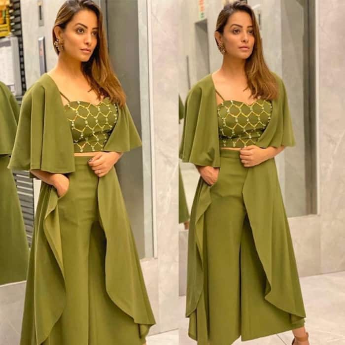 Anita Hassanandani in Suit Dress