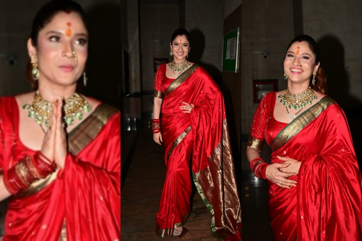 Decoding Ankita Lokhande's traditional 'Marathi Mulgi' look in red ...